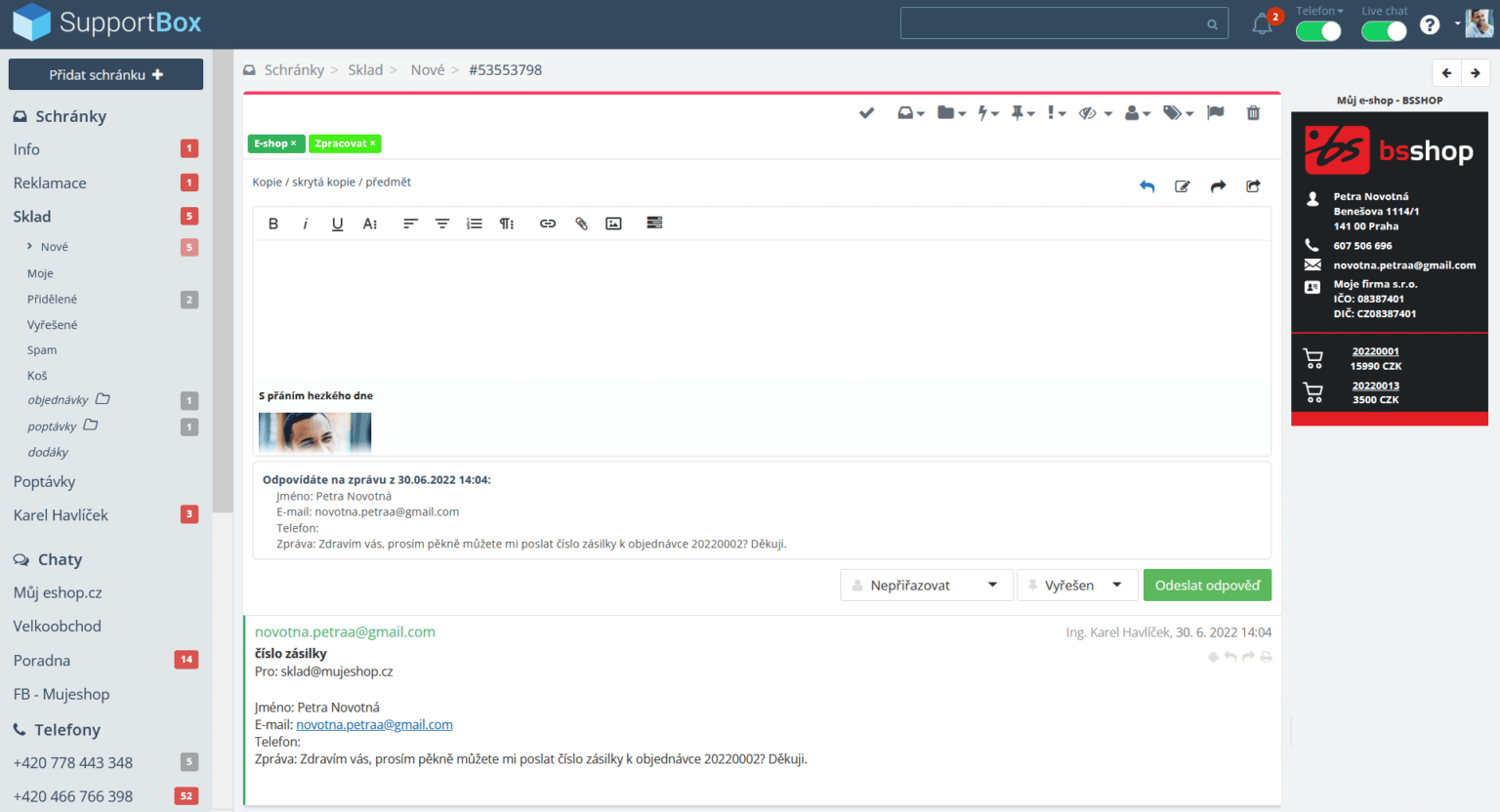 BSSHOP - SupportBox.cz